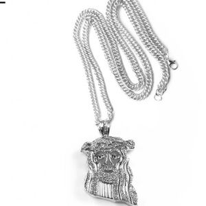 Jewelry | Jesus Piece Pendant With Chain | Poshmark